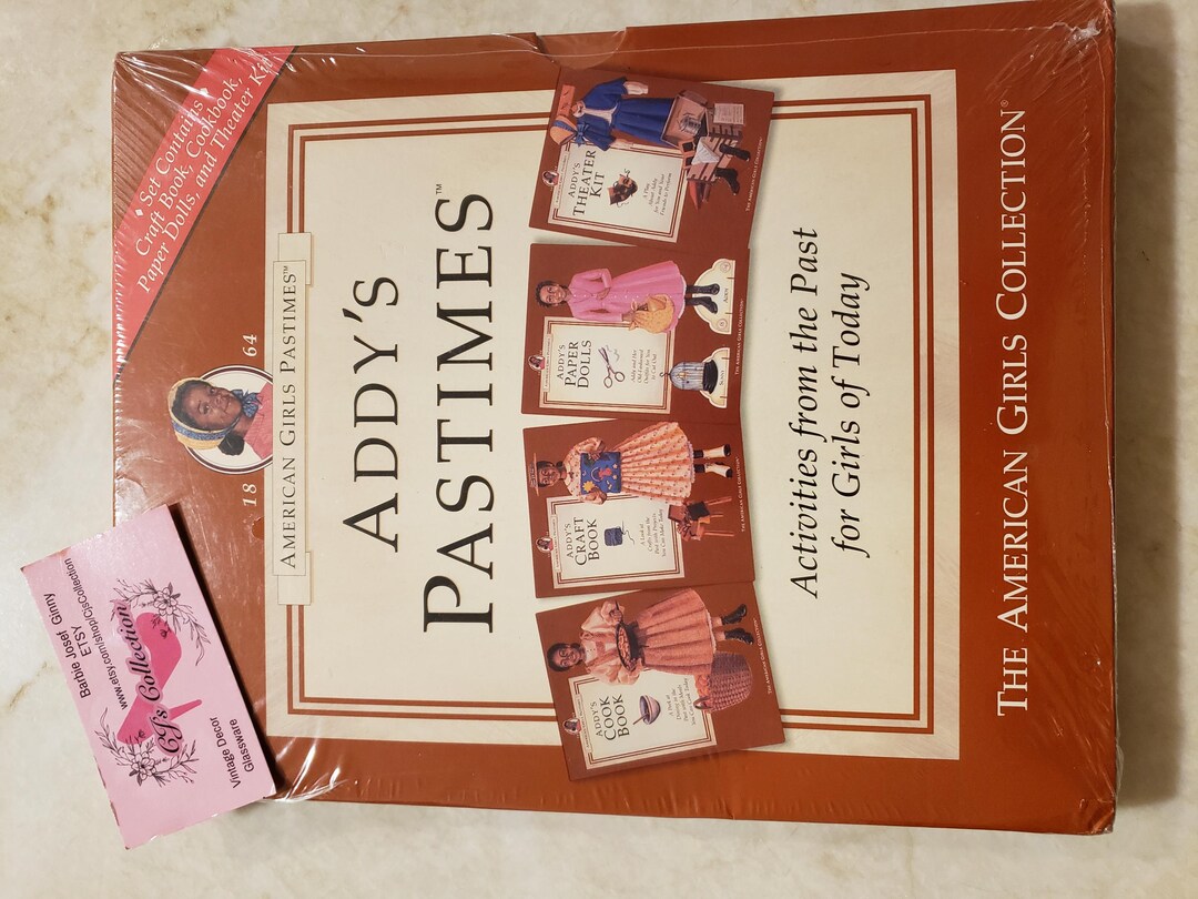 Addy's Pastimes Set of Four American Girl Books Cook Book Theater Kit ...