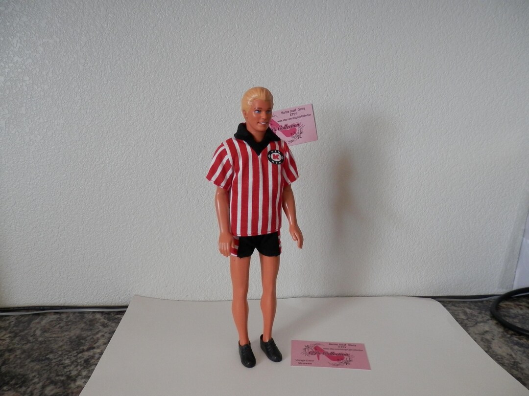 Soccer Ken 1990's by Mattel Comes With New Shirt Shorts and Shoes ...