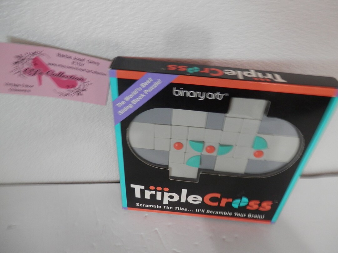 Triple Cross Game Fun Challenging Binary Arts Sliding Block Puzzle ...
