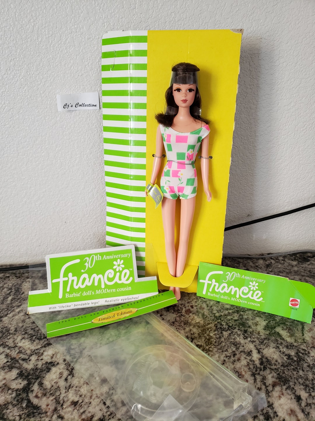 Francie Doll by Mattel 30th Anniversary in Swimsuit Reproduction Brand ...