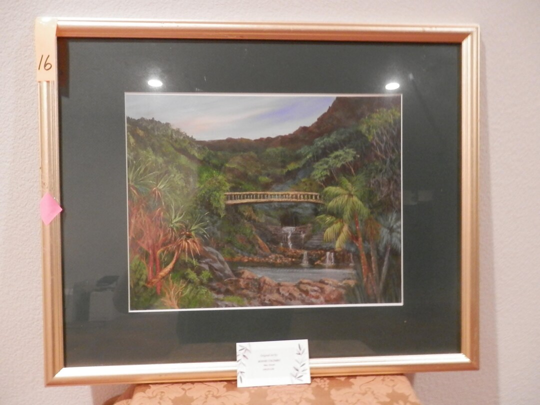 Original "hana Bridge" Signed Artwork by Bonnie Colombo Acrylic 300 ...