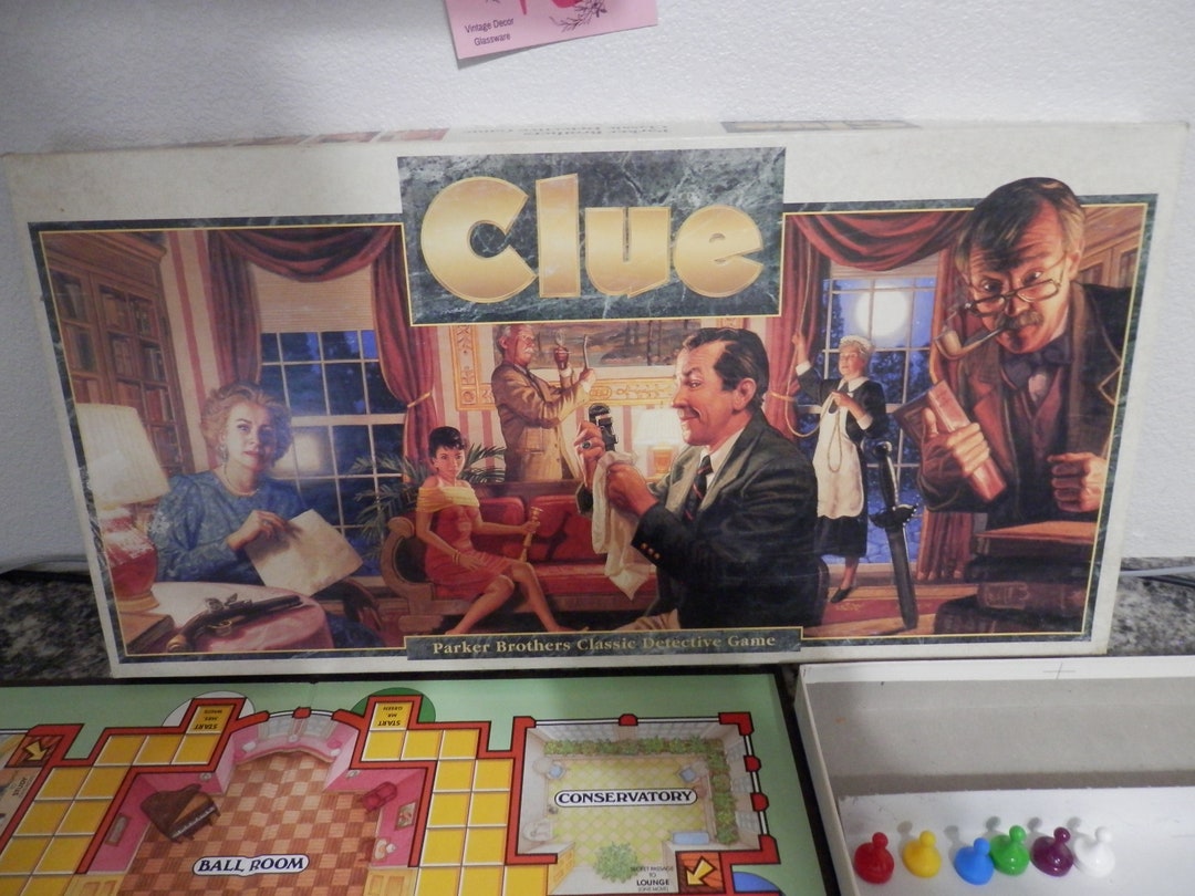 Clue Vintage Board Game 1992 by Parker Brothers Great Condition All ...