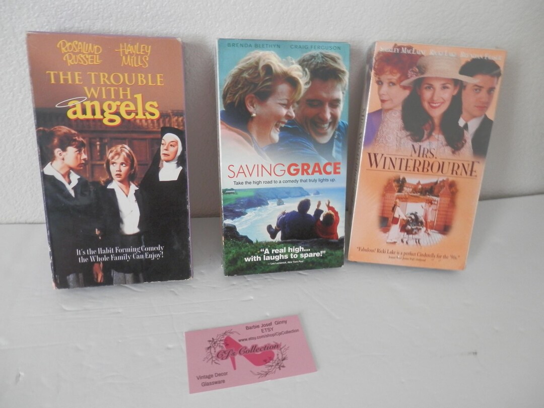 VHS Video Movie Trouble With Angels Family Saving Grace Comedy or Mrs ...