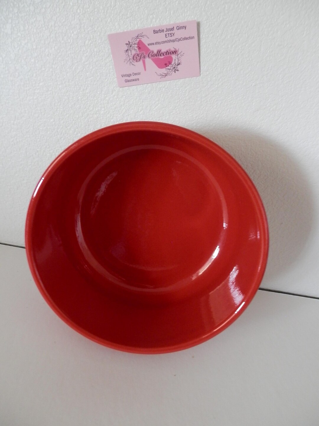 Waechtersbach 9" Large Red Ceramic Serving Bowl Made in Spain Beautiful ...