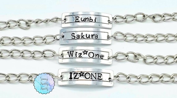 IZONE IZONE Kpop Bias Name Bracelets Wizone | Etsy