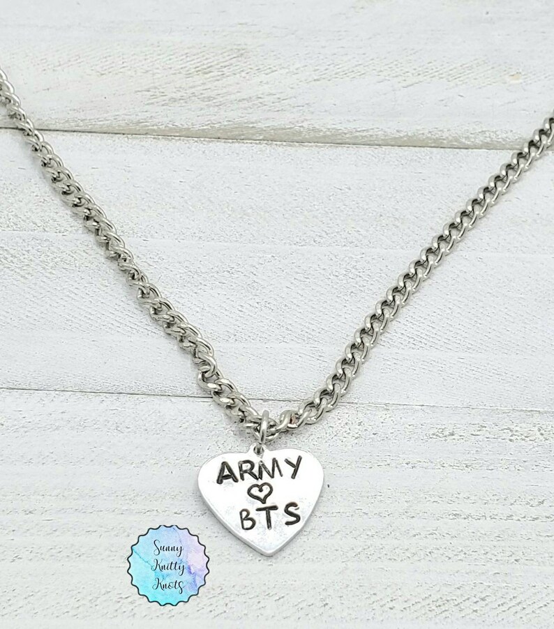 ARMY 3 BTS Kpop Necklace | Etsy