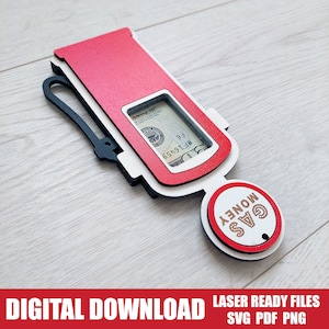 Gas Money Christmas Gift Card Holder Ornament SVG Money Gift Holder ...