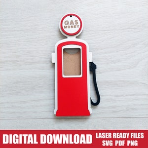 Gas Money Christmas Gift Card Holder Ornament SVG Money Gift Holder ...