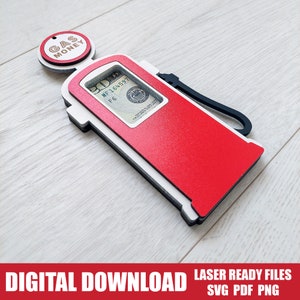 Gas Money Christmas Gift Card Holder Ornament SVG Money Gift Holder ...