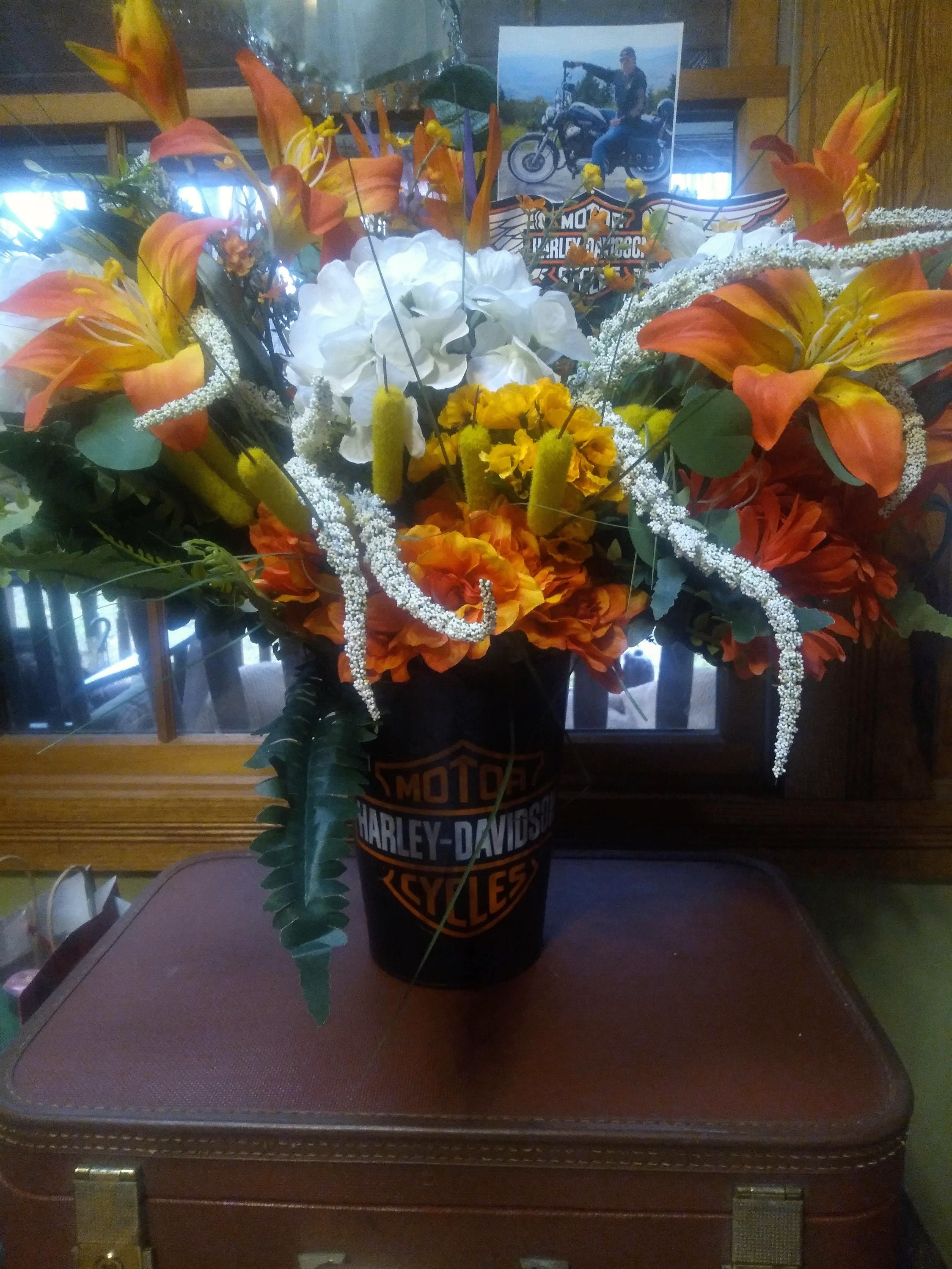 Harley Davidson Flower Arrangement - Etsy