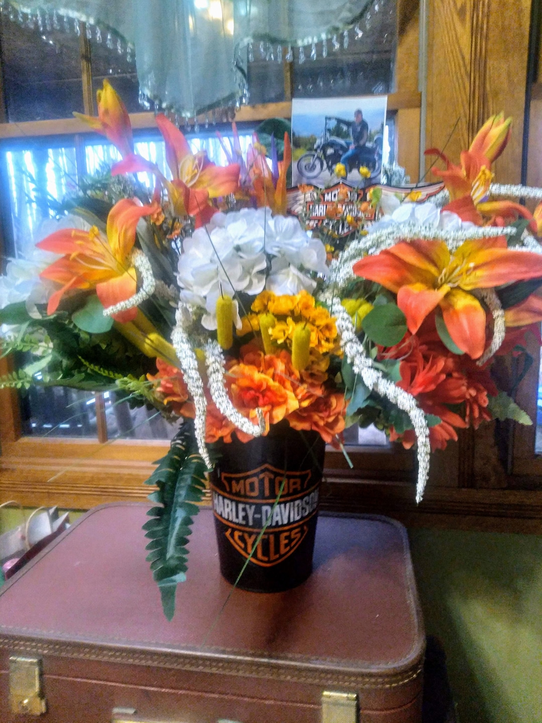 Harley Davidson Flower Arrangement - Etsy