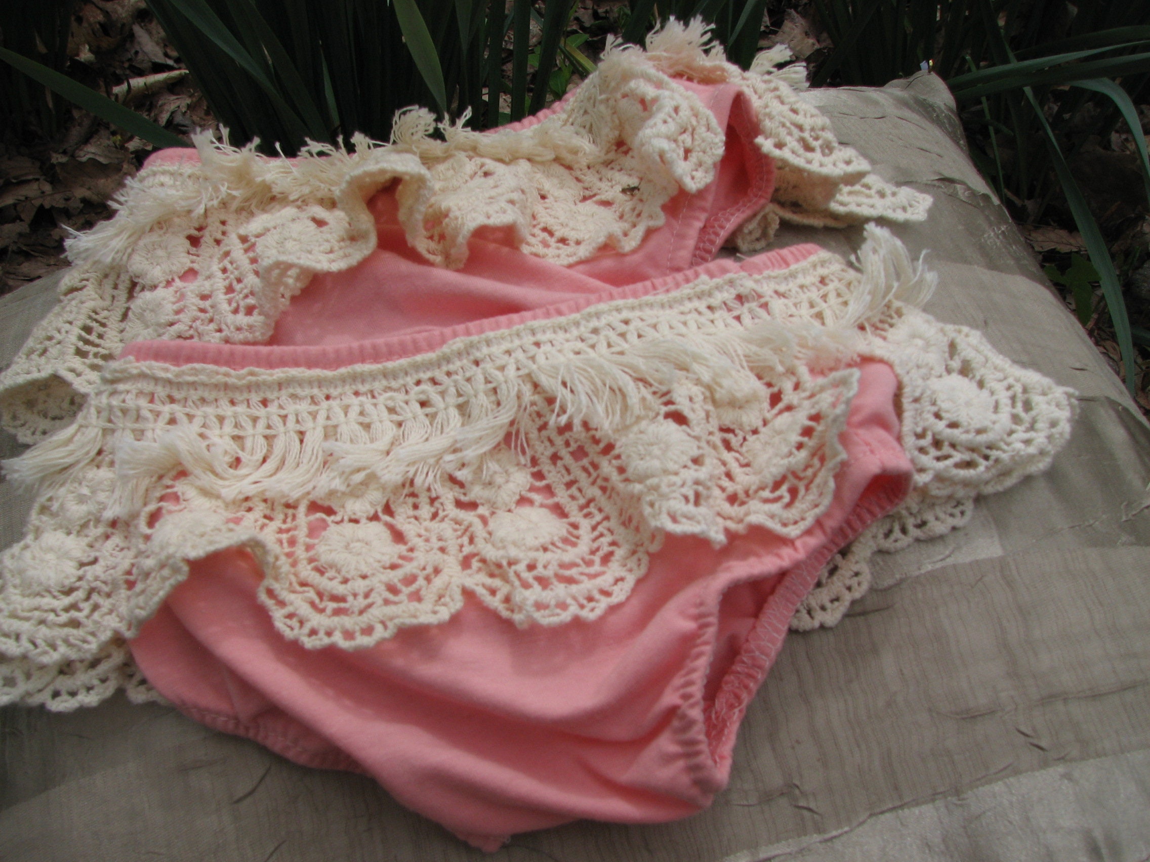 Babytoddler Crocheted Lace Panties or Coverup for Diapers - Etsy Ireland