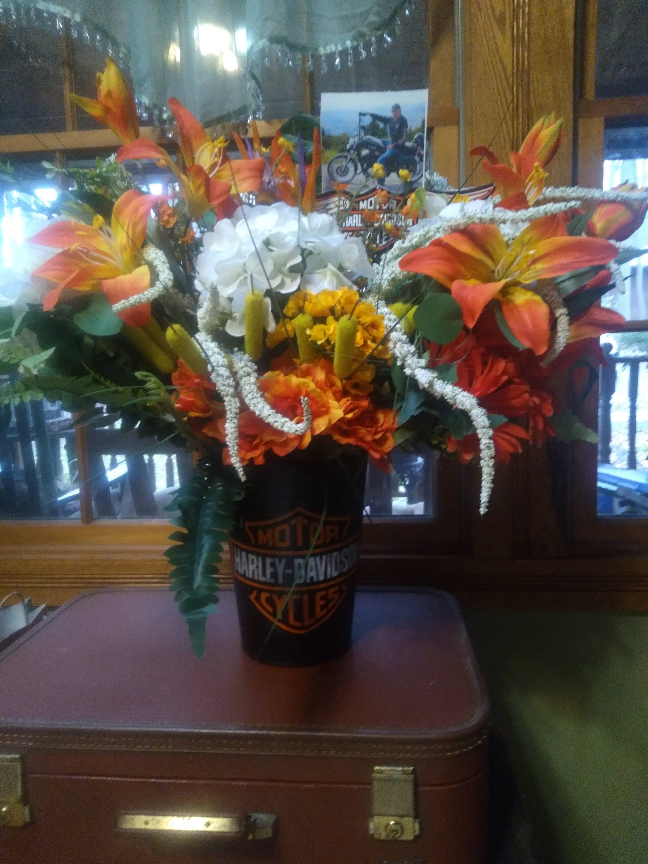 Harley Davidson Flower Arrangement - Etsy