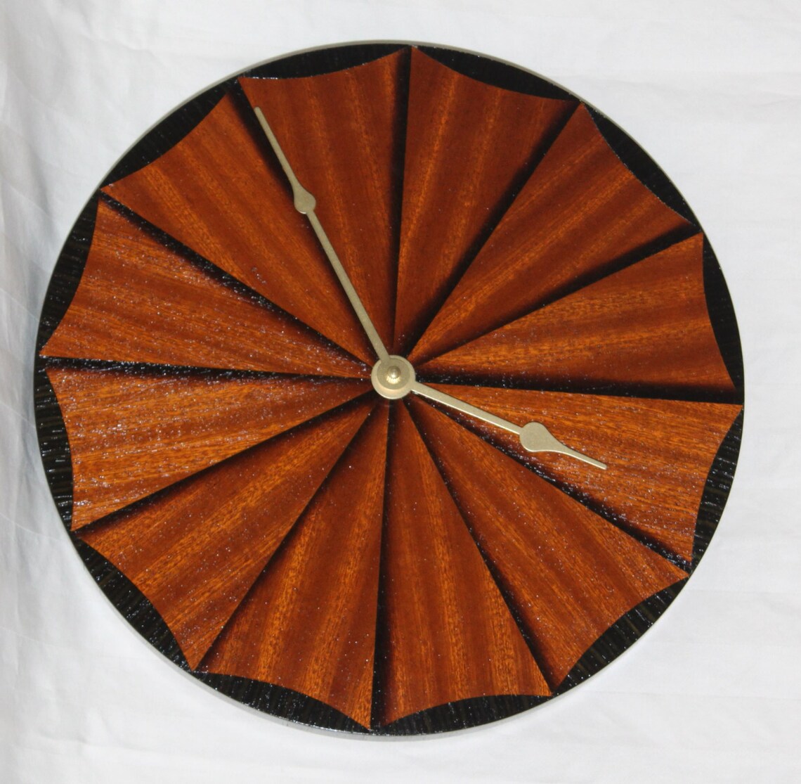 12 Inch Sand Shaded Wood Clock - Etsy