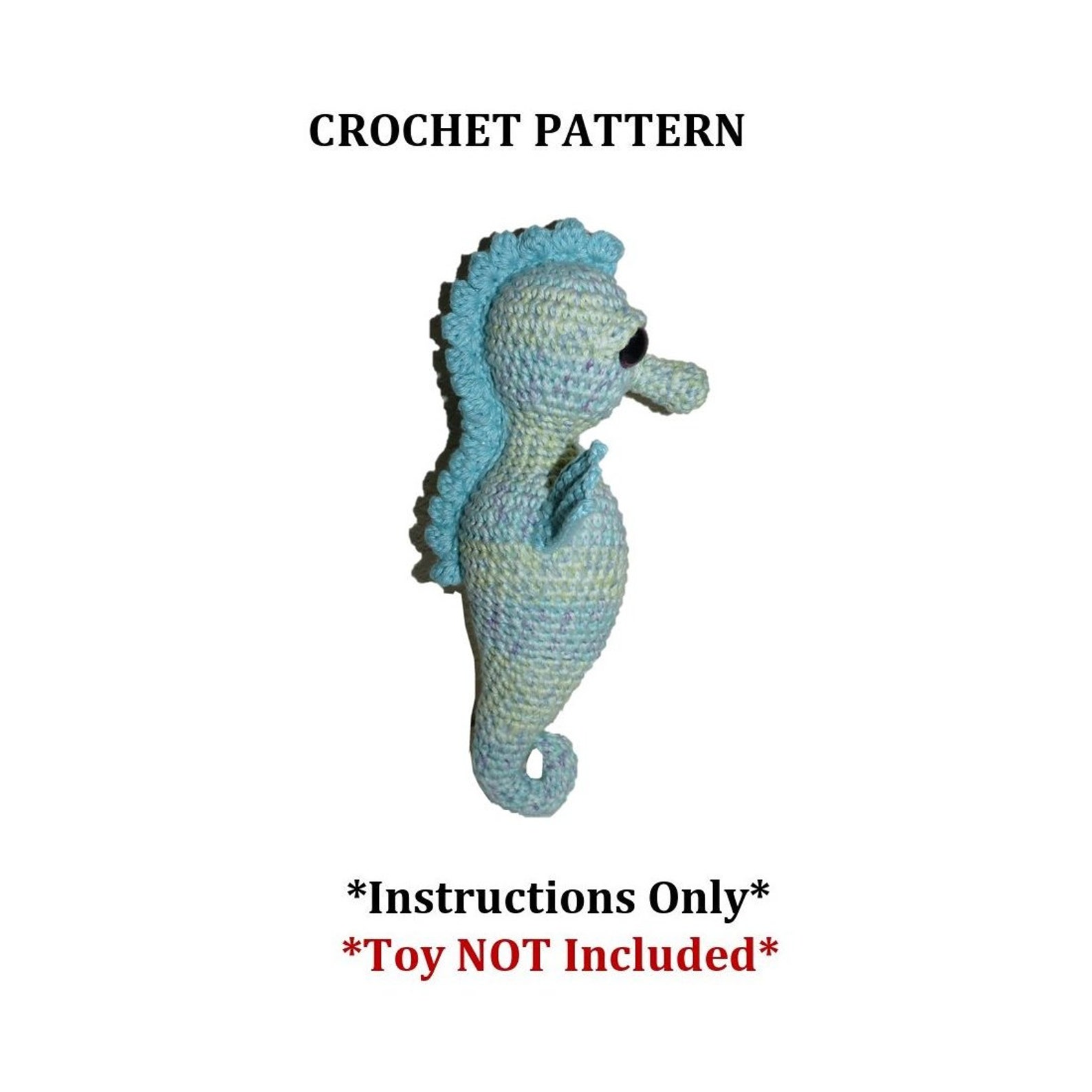 Essie the Seahorse Crochet Pattern | Etsy