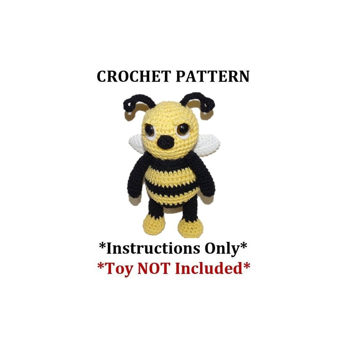 Beatrix the Bee Crochet Pattern | Etsy