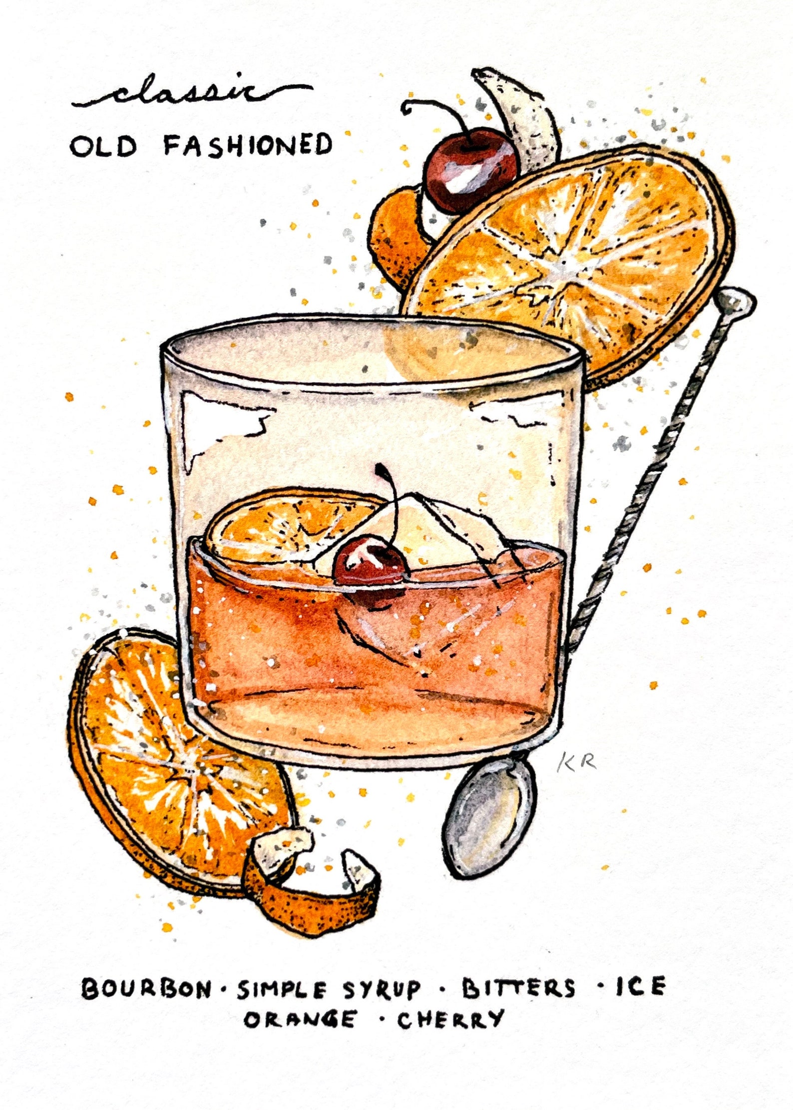 Classic Old Fashioned Print - Etsy