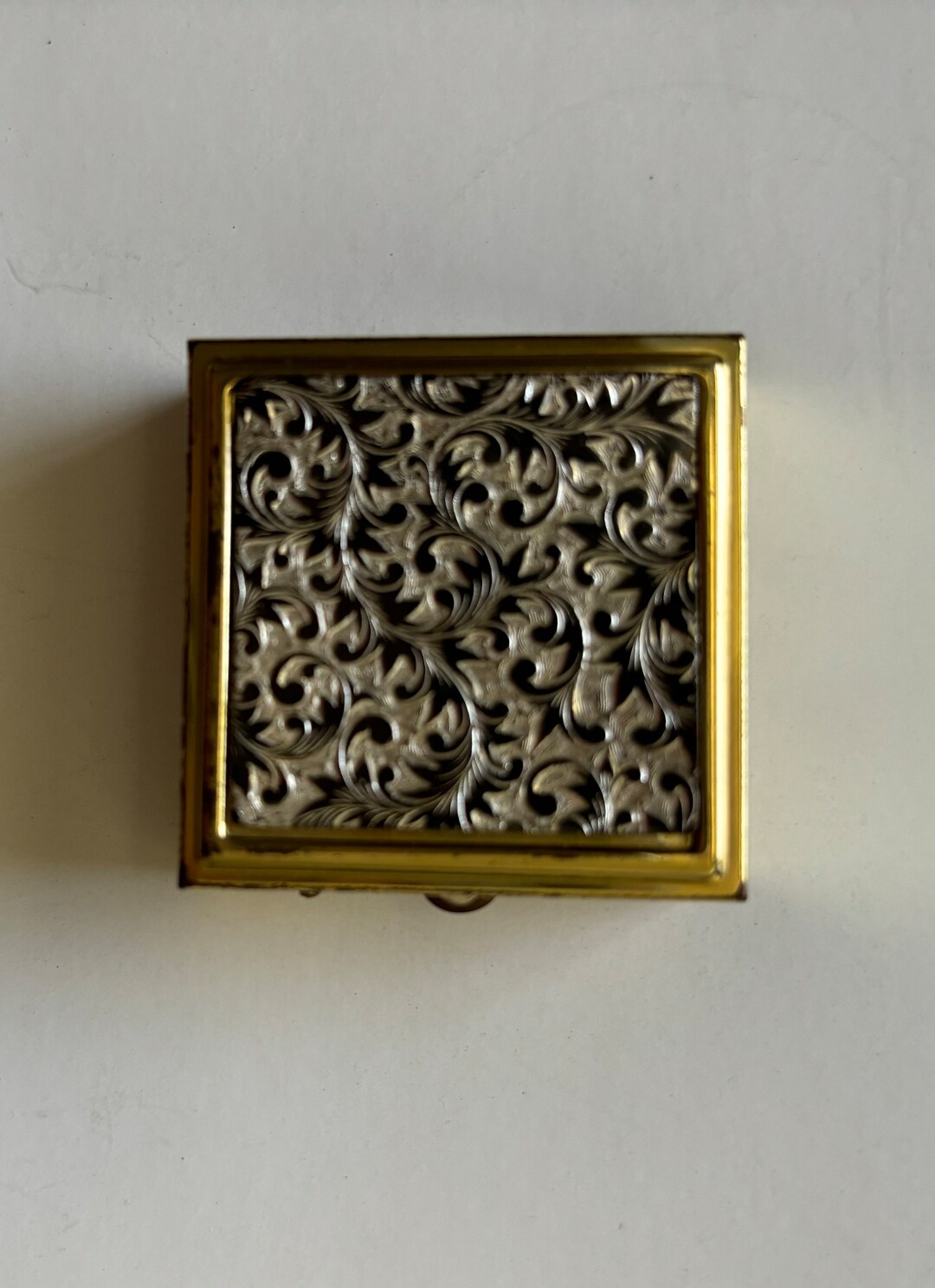 Vintage Snuff Box Rare Gold Small - Etsy