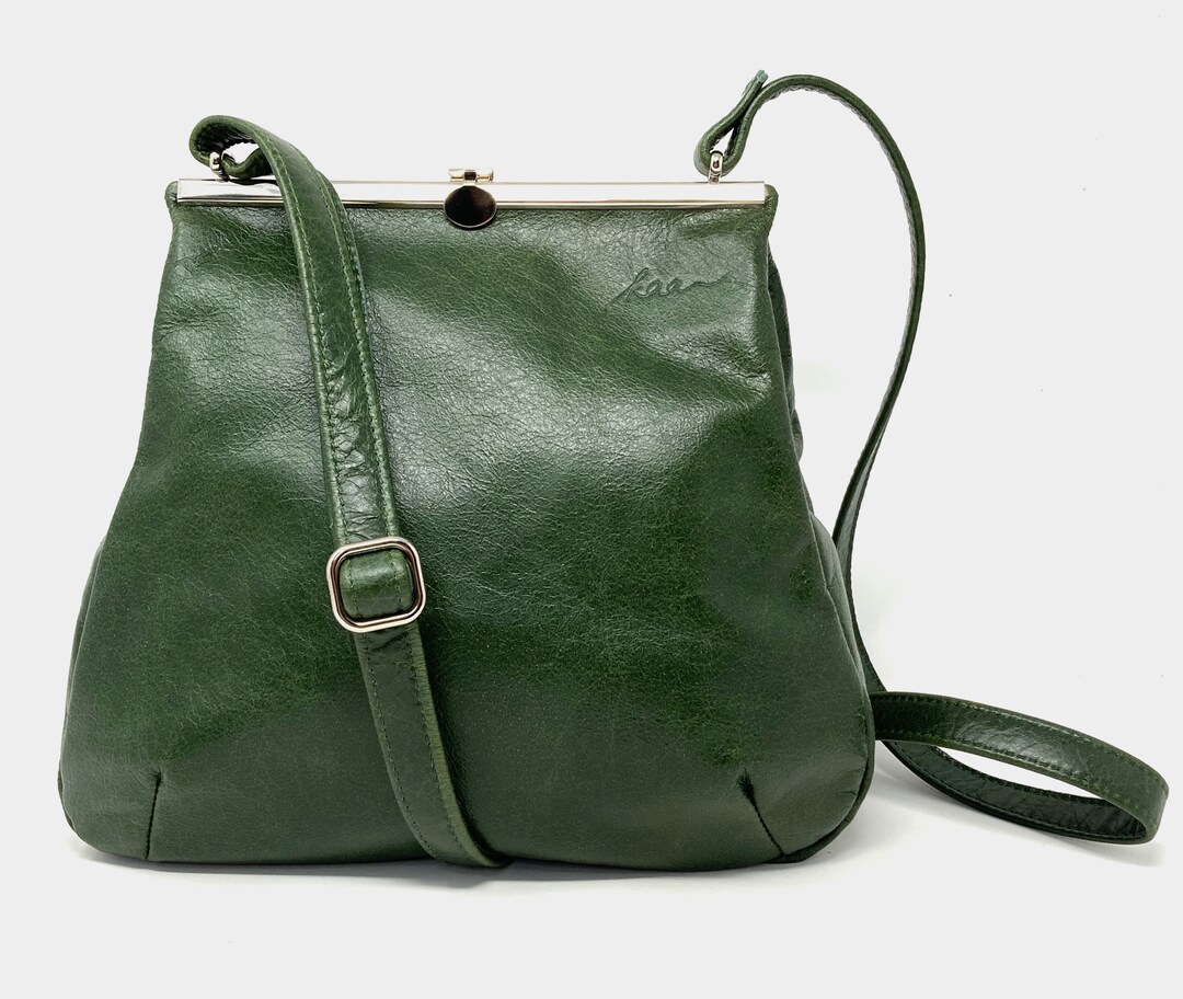 Green Leather Bag Leatherbag Woman Leather Tote Bag Leather - Etsy