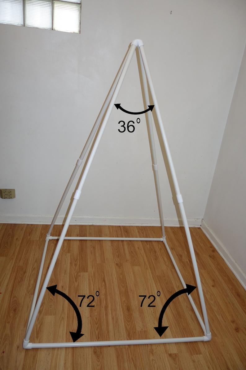 6' Feet Tall Meditation Pyramid Russian Nubian Style PVC Non-metalic ...