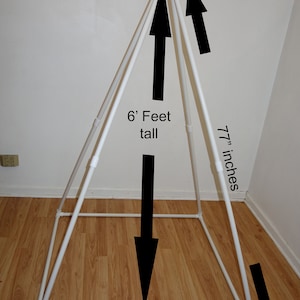 6' Feet Tall Meditation Pyramid Russian Nubian Style PVC Non-metalic ...