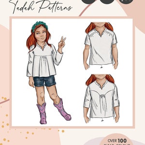 PATTERN Free Spirit Blouse and Tunic PDF Sewing Pattern - Etsy