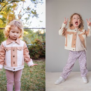 Baby Street Jacket PDF Sewing Pattern ~ Unisex Boys Girls Denim Jacket ...