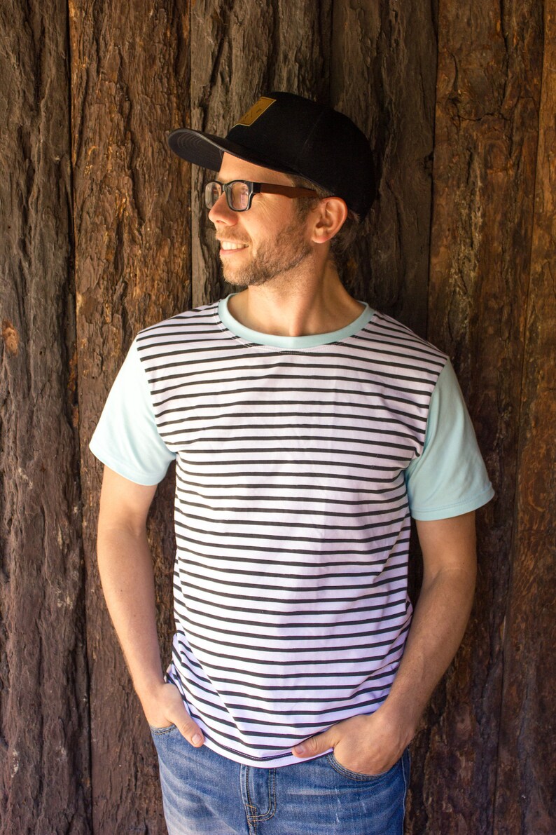 PATTERN MEN'S Slim Fit Tee PDF Sewing Pattern Instant - Etsy