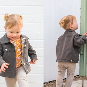 Baby Street Jacket PDF Sewing Pattern ~ Unisex Boys Girls Denim Jacket ...
