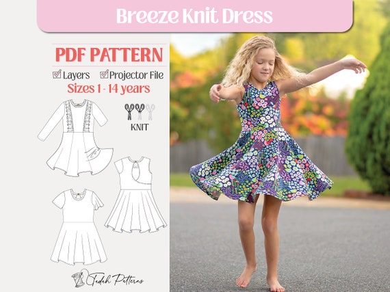Girls Knit Dress Pattern