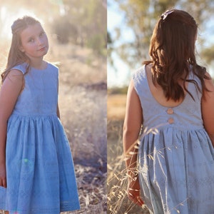 Teen Tea Party Dress PDF Sewing Pattern ~ Girls Summer Dress ~ Sizes 8 ...