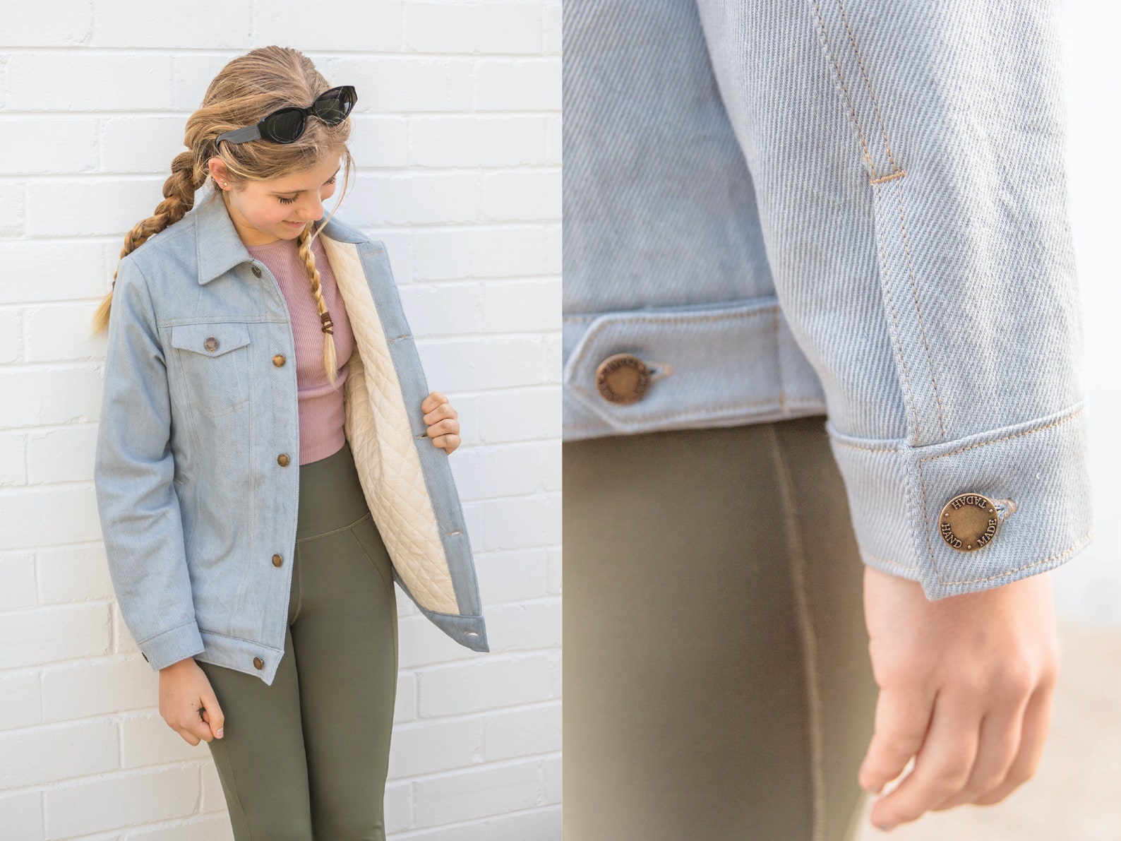 Kids Street Jacket PDF Sewing Pattern ~ Unisex Boys Girls Denim Jacket ...