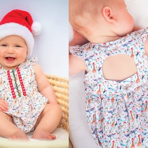 Baby Tea Party Dress PDF Sewing Pattern ~ Girls Playsuit and Romper ...