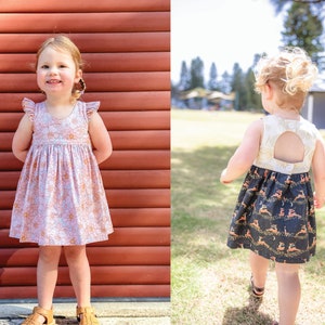 Baby Tea Party Dress PDF Sewing Pattern ~ Girls Playsuit and Romper ...