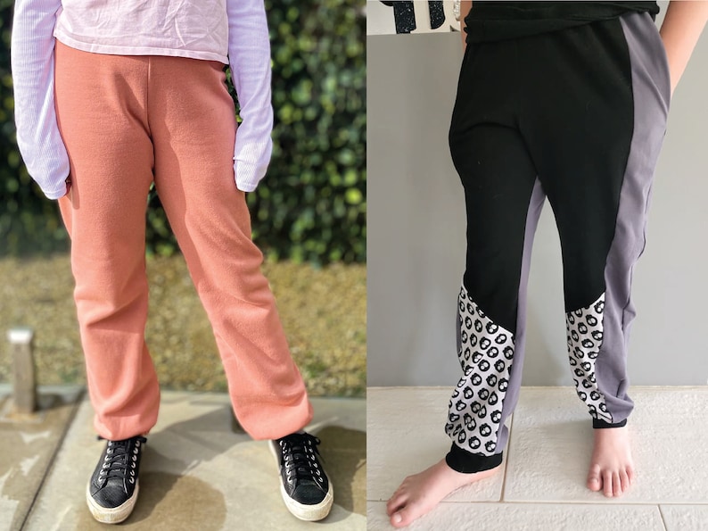 Kids Trackies PDF Sewing Pattern ~ Unisex Boys Girls Tracksuit Pants ...