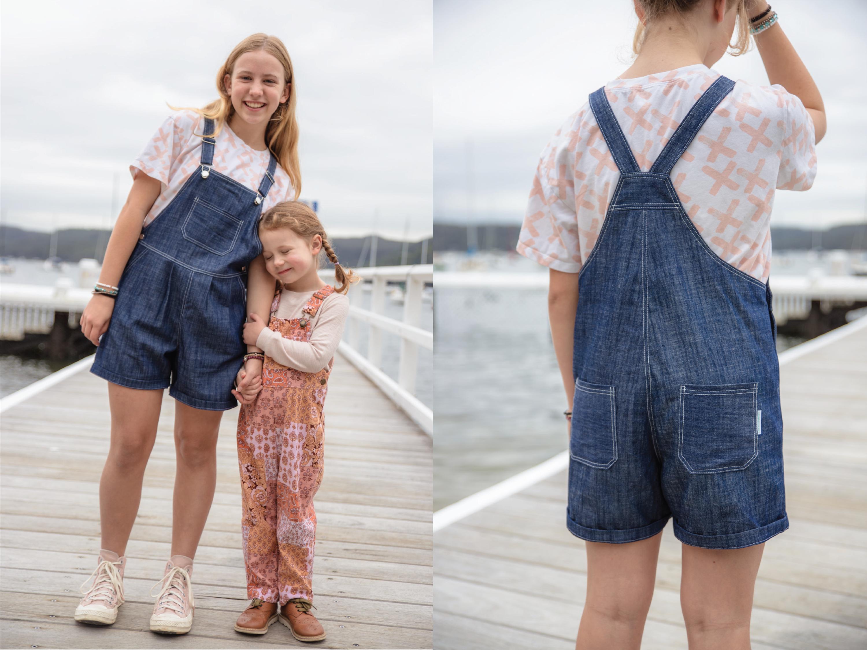 Teen Luxe Overalls PDF Sewing Pattern ~ Unisex Boys Girls Pants ~ Sizes ...