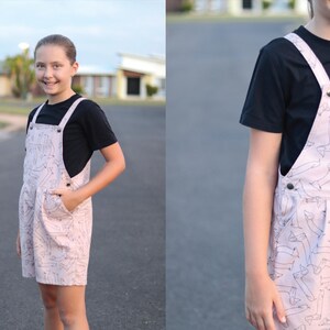 Teen Luxe Overalls PDF Sewing Pattern ~ Unisex Boys Girls Pants ~ Sizes ...