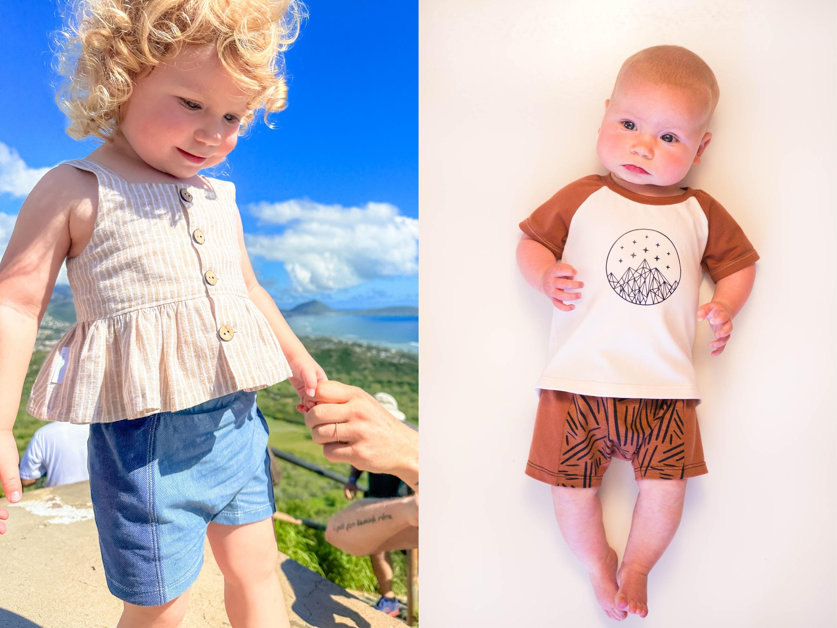 Baby Basics Shorts PDF Sewing Pattern ~ Unisex Boys Girls ~ Sizes Nb ...