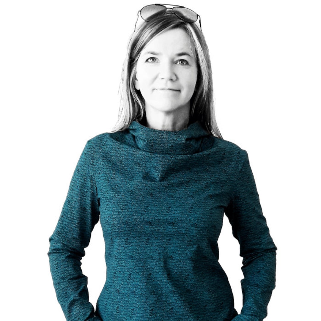 Sewing Pattern Shirt With Waterfall Neckline With Collar or - Etsy