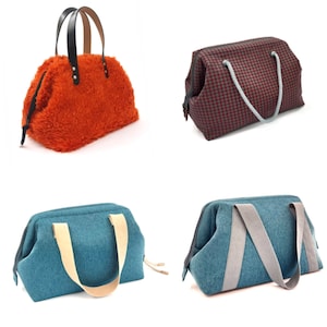 Sewing Pattern Bag With Wire Frames, Bag Pattern for Easy Sewing and ...