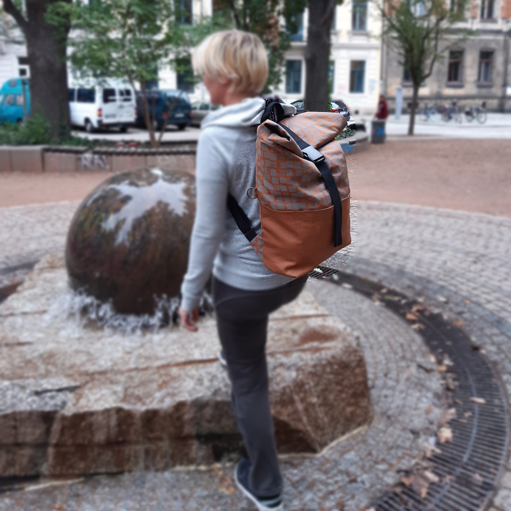 Sewing Pattern Backpack, Unisex Roll Top Backpack Easy to Sew, PDF ...