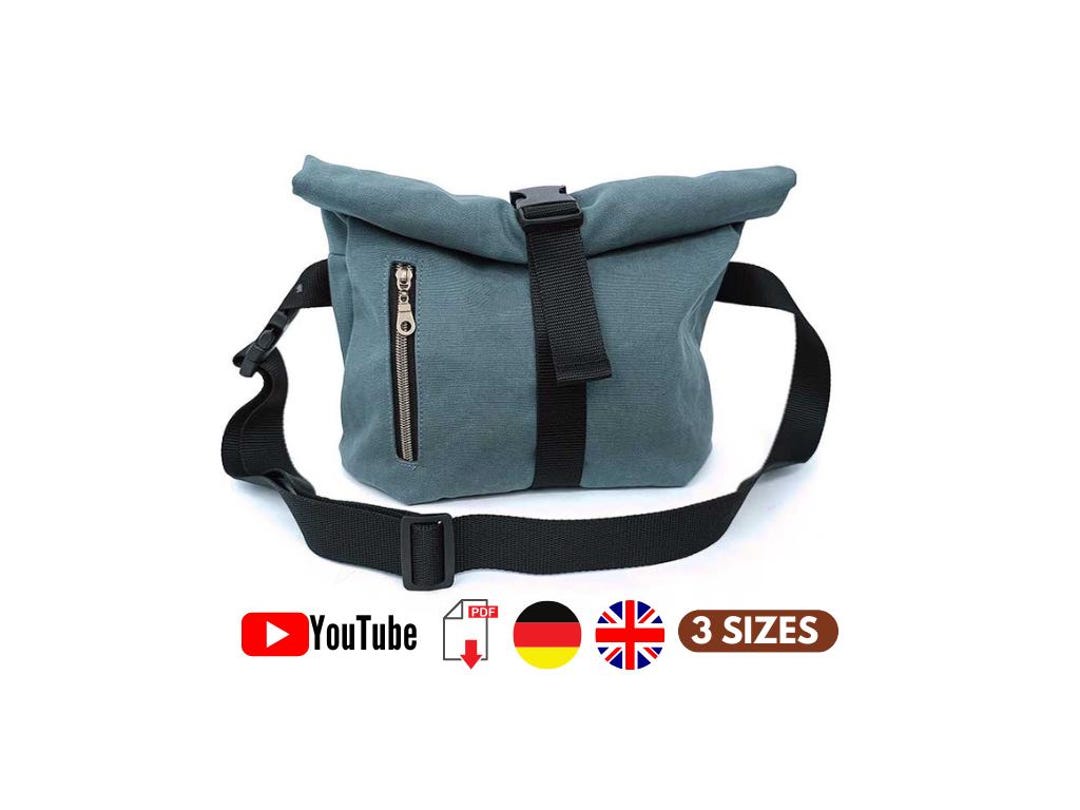Sewing Pattern Fanny Pack Pattern, Cross Body Bag 3 Sizes, Hip Pack Bag ...