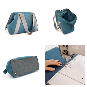 Sewing Pattern Bag With Wire Frames, Bag Pattern for Easy Sewing and ...