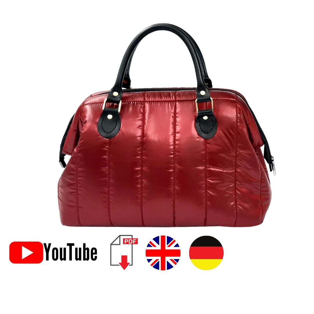 Sewing Pattern Bag With Wire Frames, Bag Pattern for Easy Sewing and ...