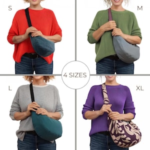 Crescent Bag PDF Sewing Pattern, Shoulder Bag, Easy Bag Pattern, 4 ...