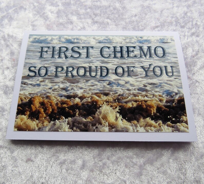 First Chemo Card: Proud of You Encouragement Greeting Card - Etsy UK