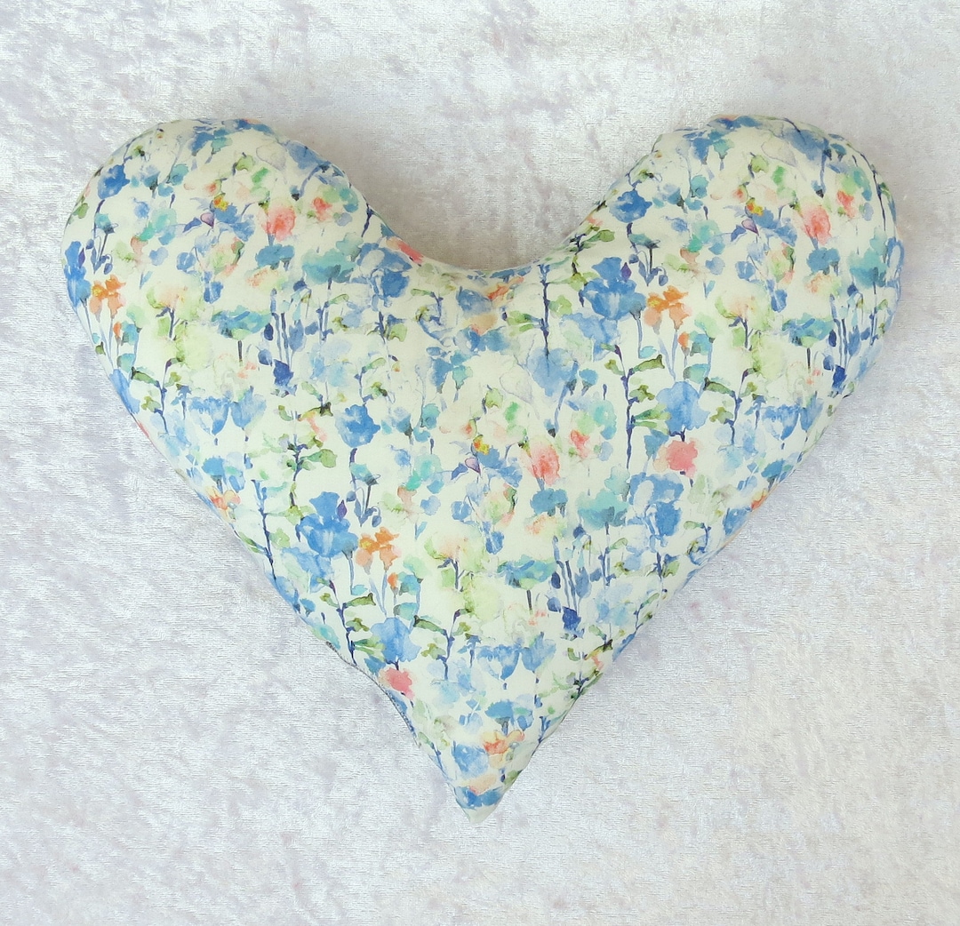 Underarm Pillow, Made From Liberty Tana Lawn, Heart Pillow, Breast ...