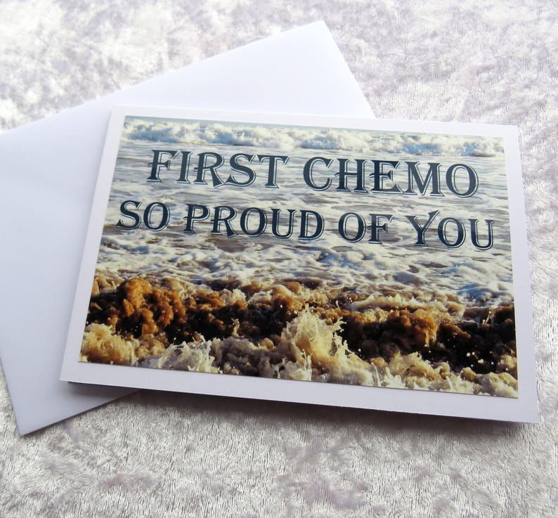 First Chemo Card: Proud of You Encouragement Greeting Card - Etsy UK
