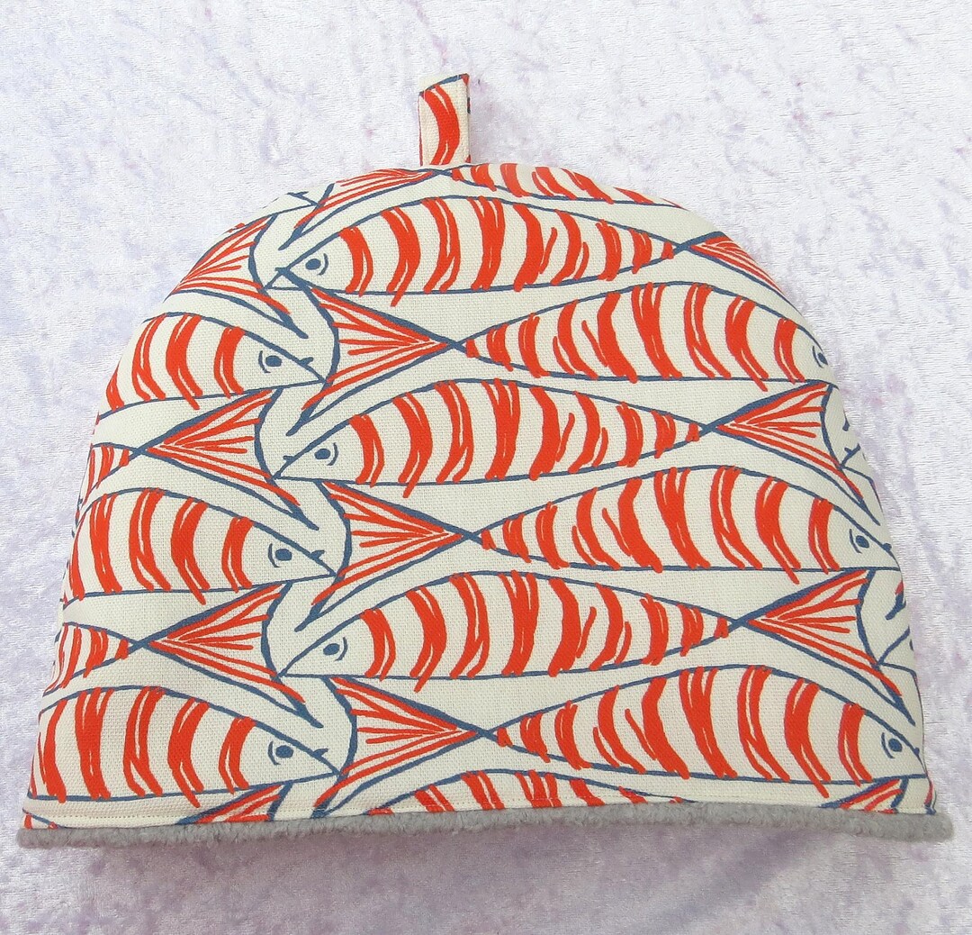 Tea Cosy, Medium Tea Cosy, Fish, to Fit a 3 Cup Teapot, 28cm, Nautical ...