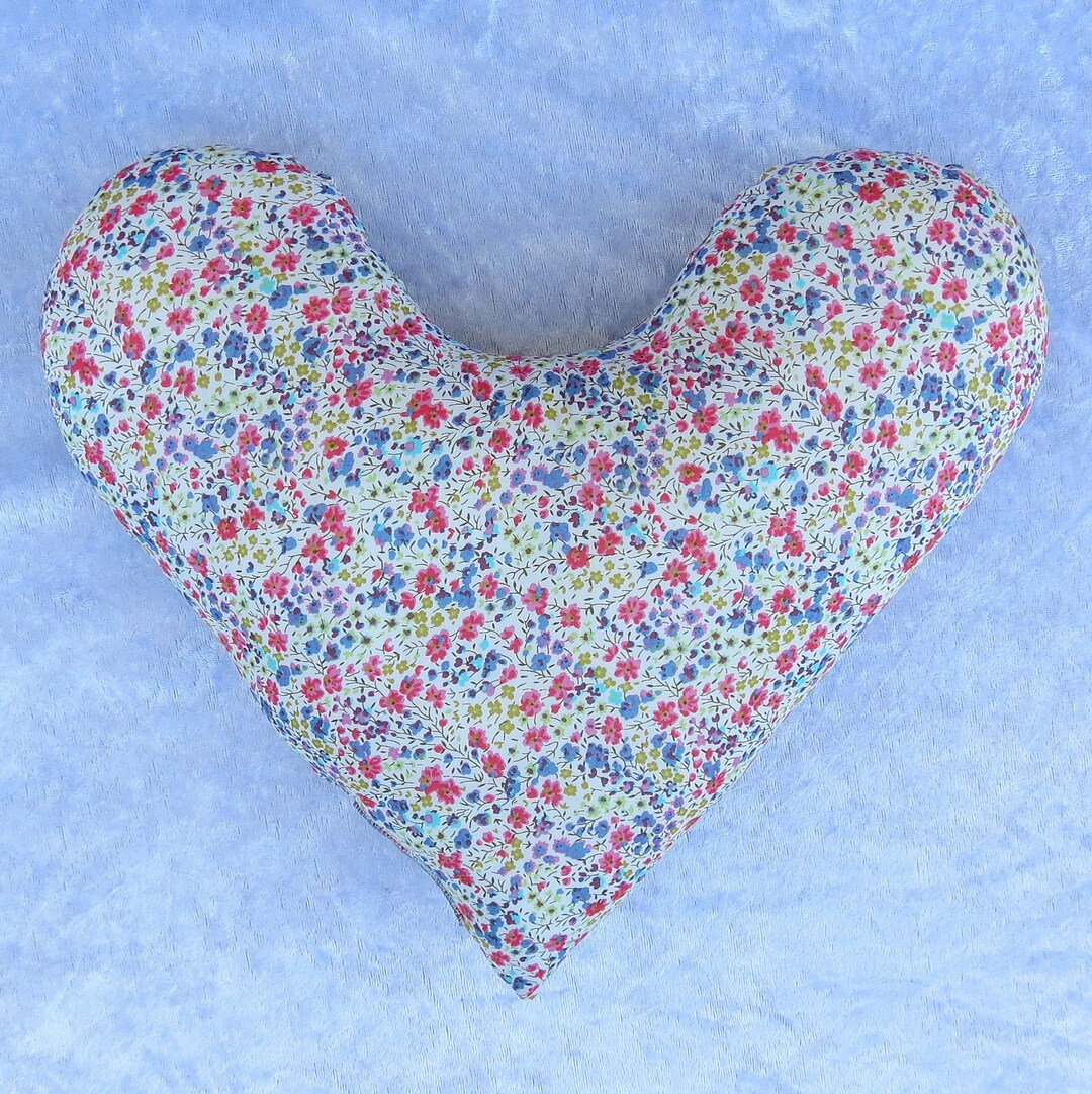 Armpit Pillow, Made From Liberty Tana Lawn: 25cm, Heart Pillow, Breast ...
